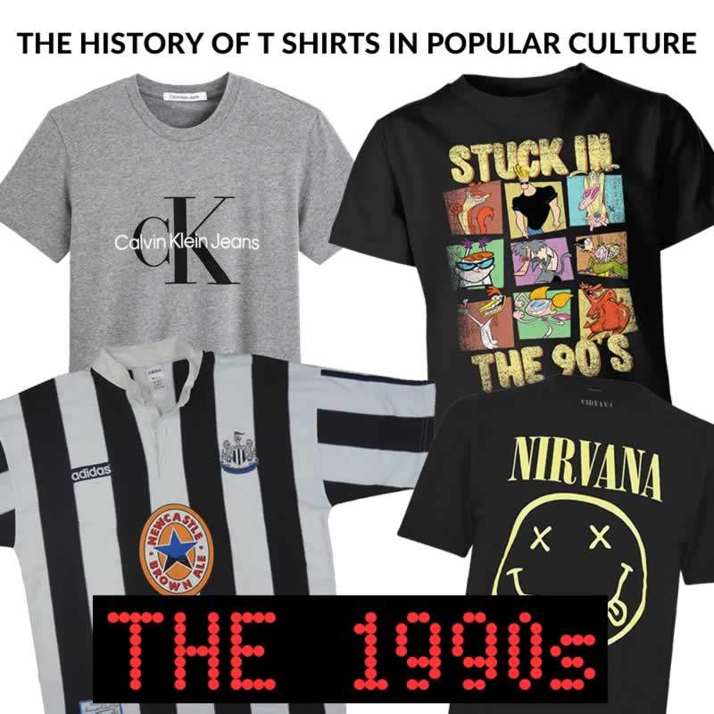 T Shirts That Were Popular In The 1990s - 90's T-Shirt Styles
