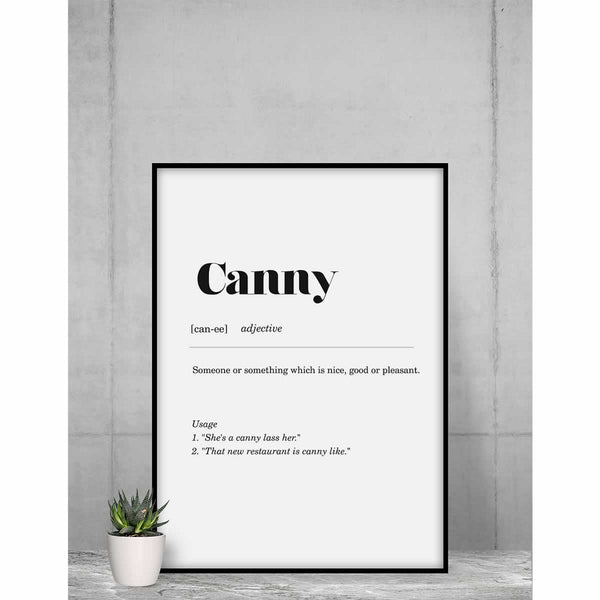 Canny Geordie Definition Print