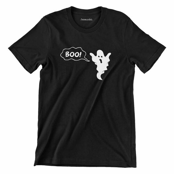 Boo Scary Ghost Graphic Halloween T-Shirt