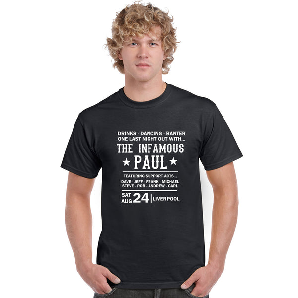 Gig Poster Stag Do T Shirt